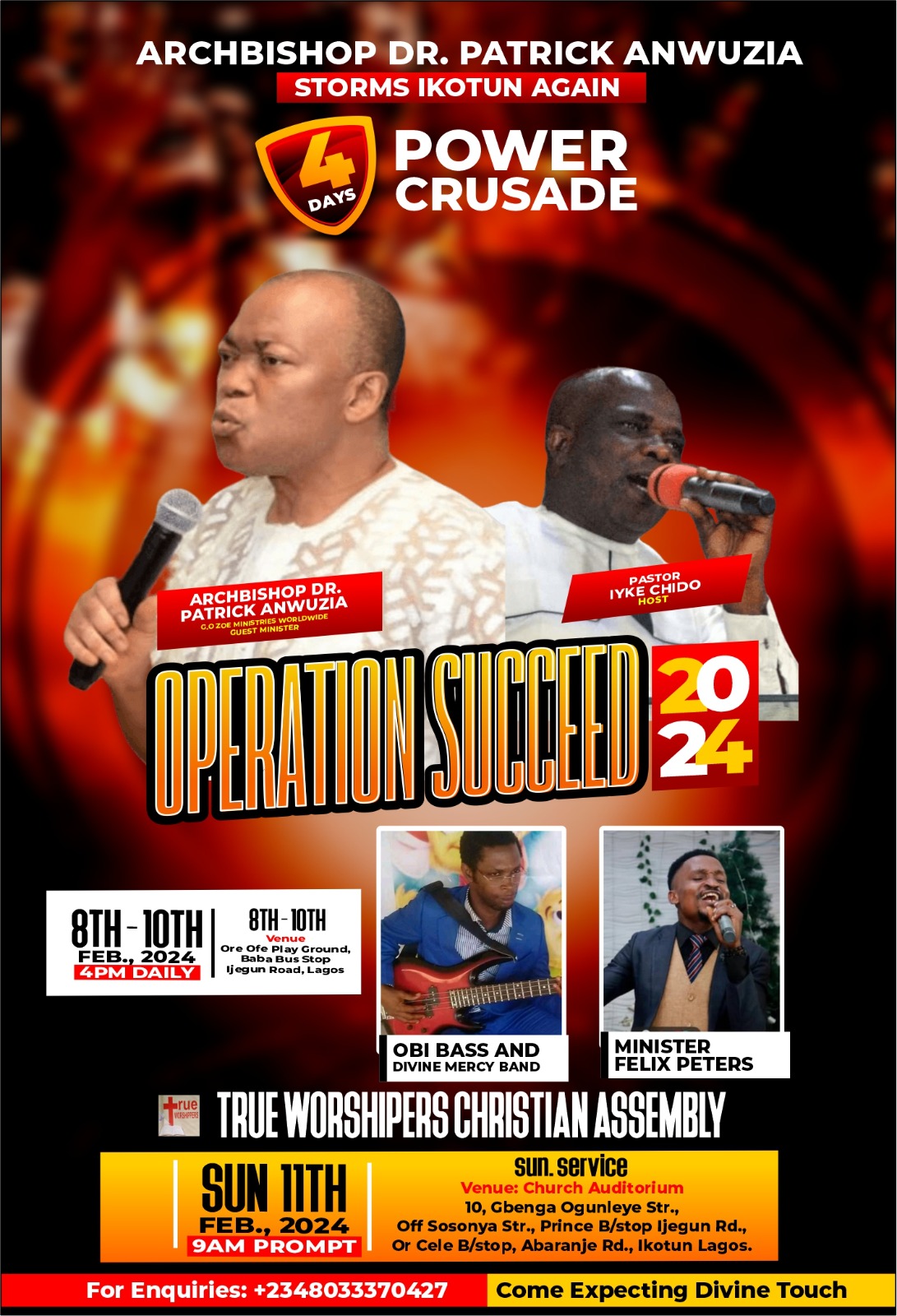 B-R-E-A-K-I-N-G: DIVINE SUCCESS FOR 2024 TO HIT LAGOSIANS AS ARCHBISHOP ...